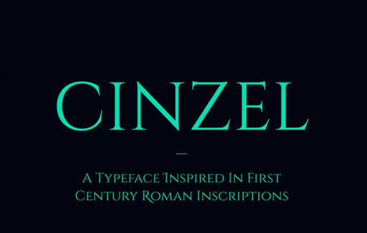 Cinzel Font Free Download - Font Sonic