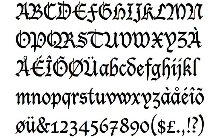 Lucida Blackletter Font Free Download - Font Sonic