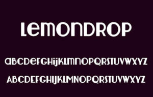 Lemondrop Font Free Download - Font Sonic