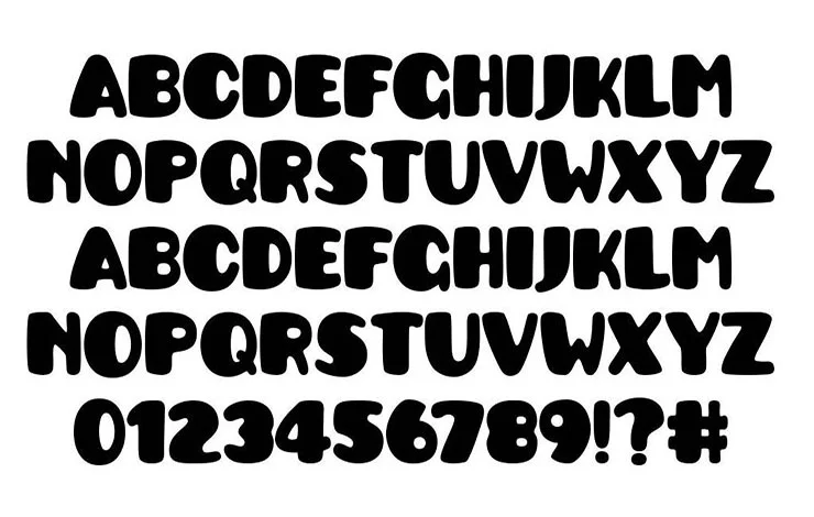 Geometry Dash Font Word